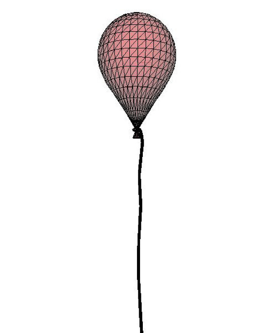 balloon rope designs 3d model