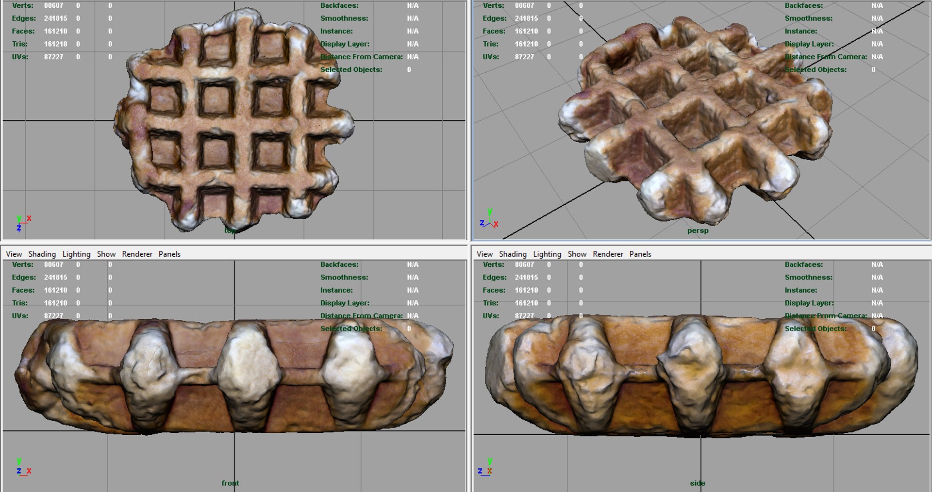 3d Waffle 8k Model