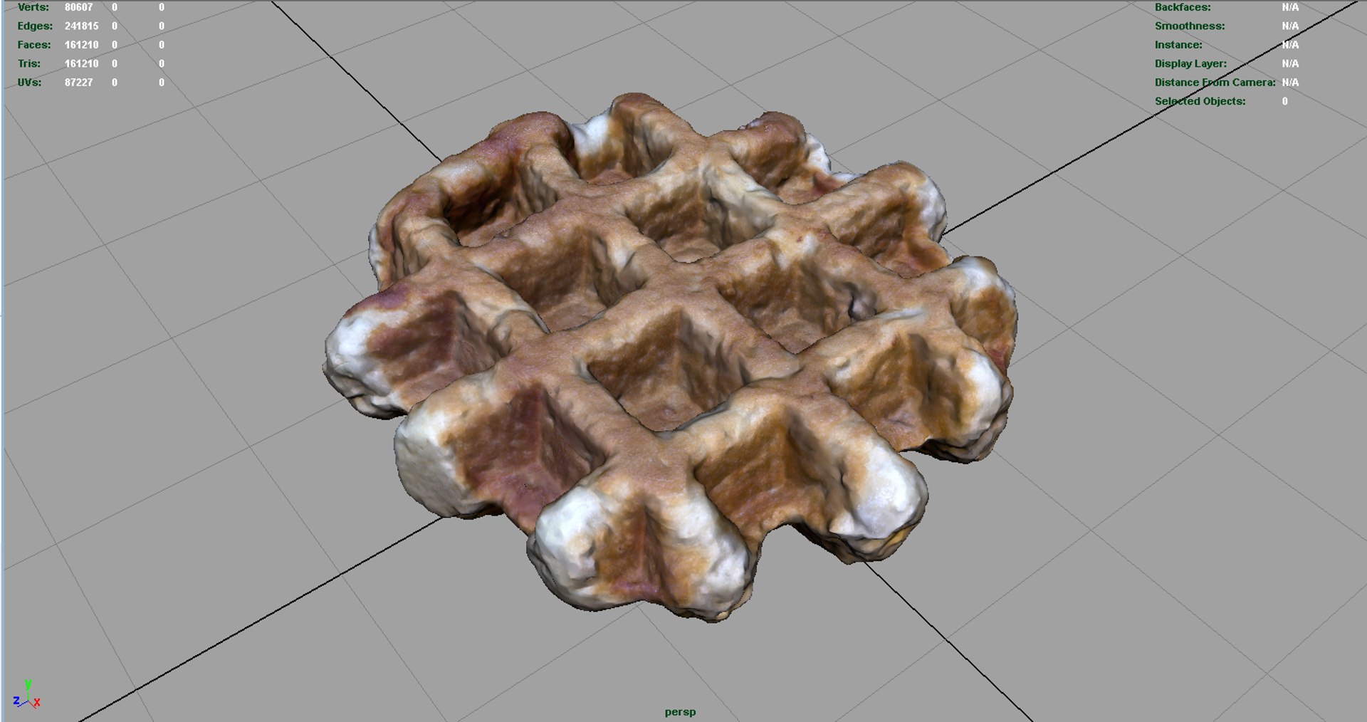 3d Waffle 8k Model