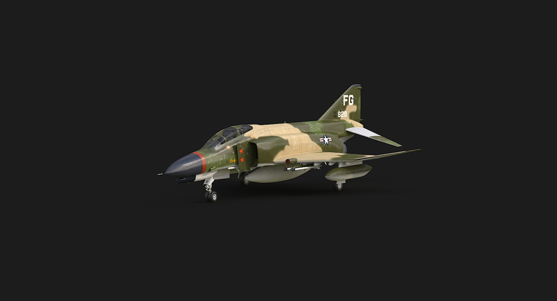 F-4 Phantom 433d Tfs 3d Max