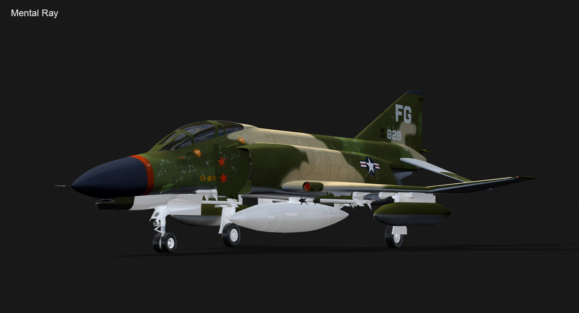F-4 Phantom 433d Tfs 3d Max