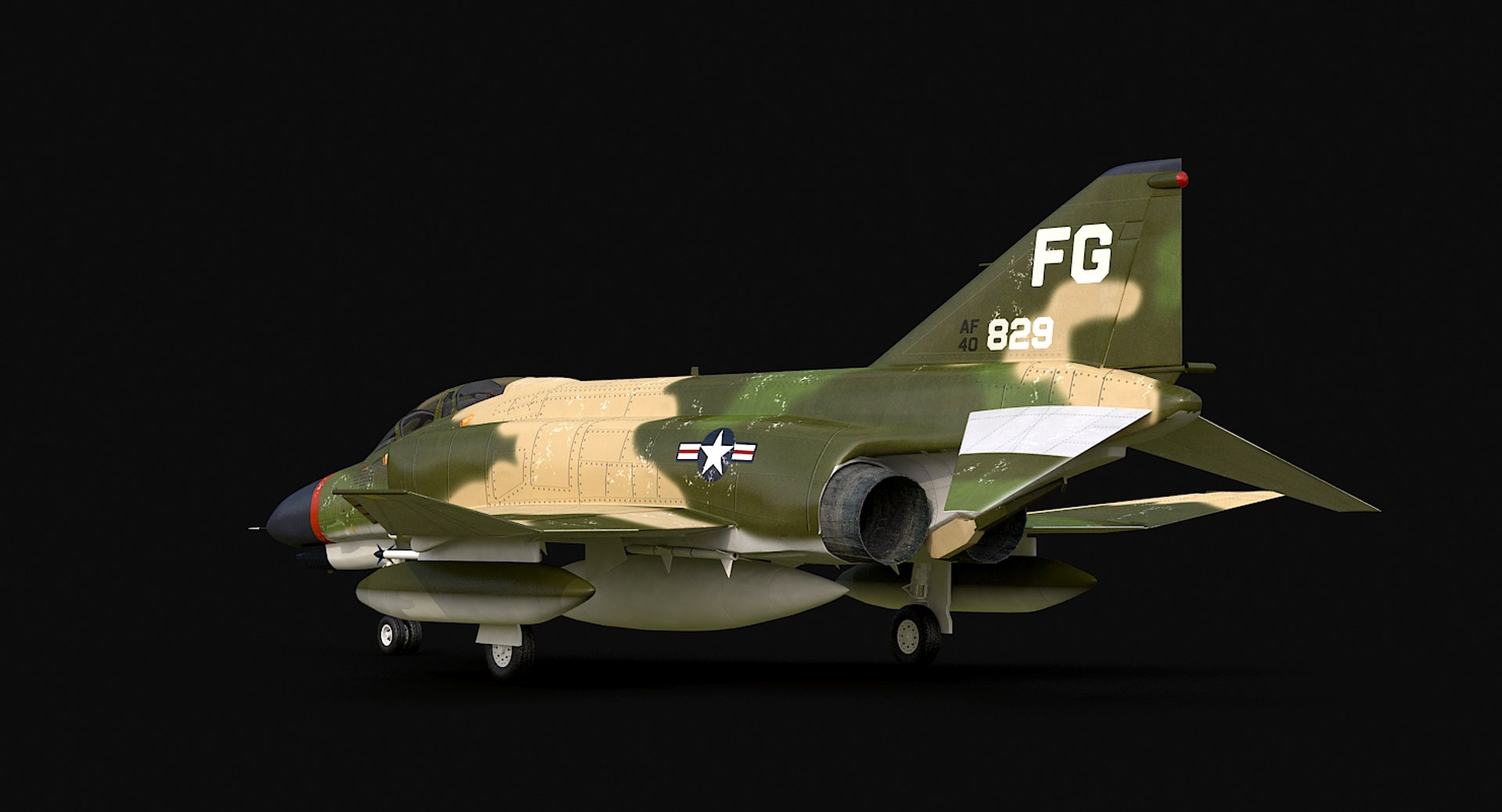 F-4 Phantom 433d Tfs 3d Max