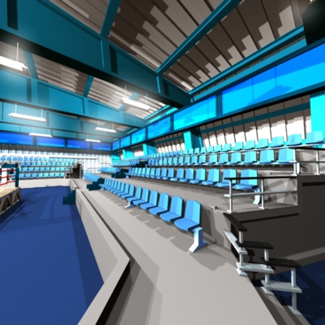 boxing arena 3d model