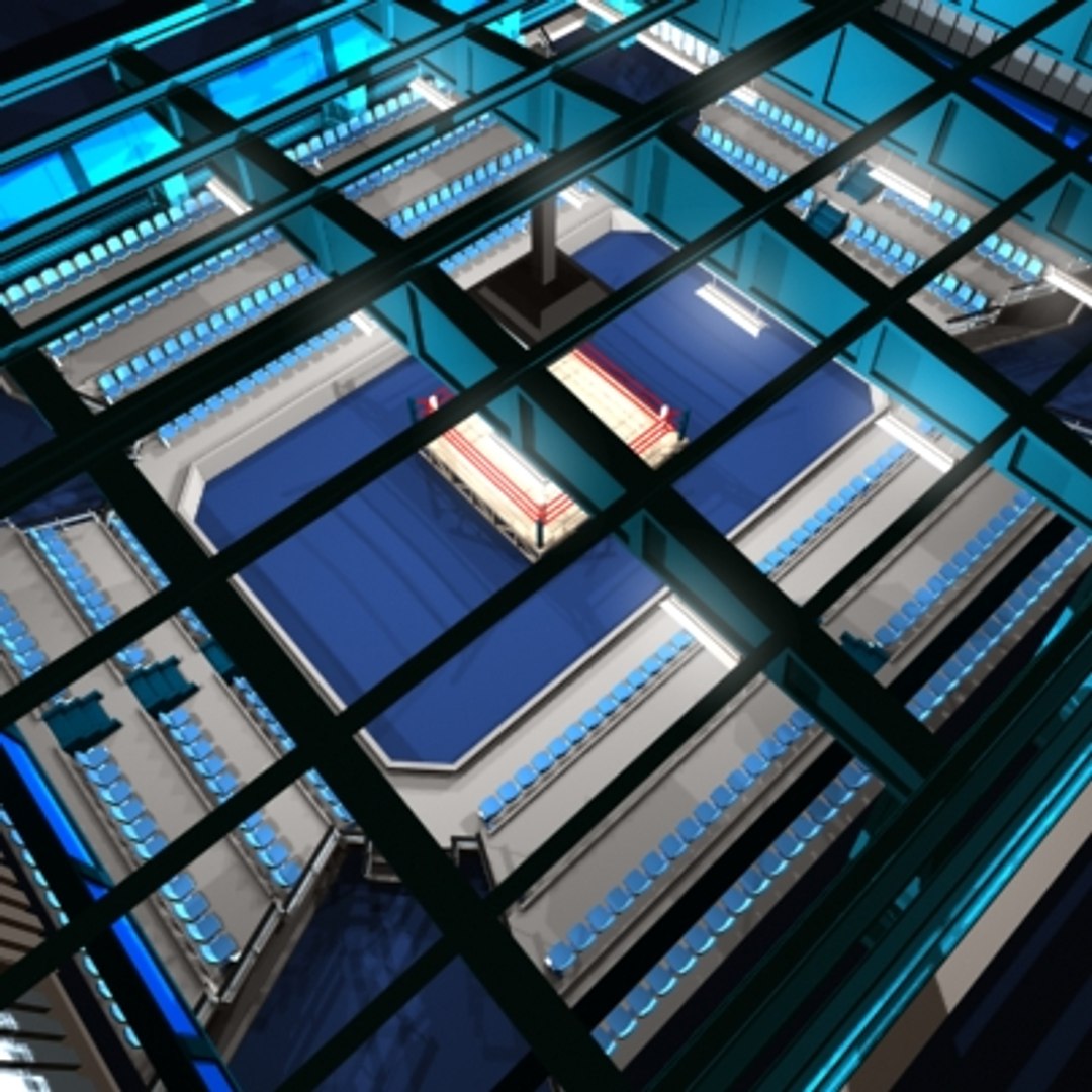 boxing arena 3d model