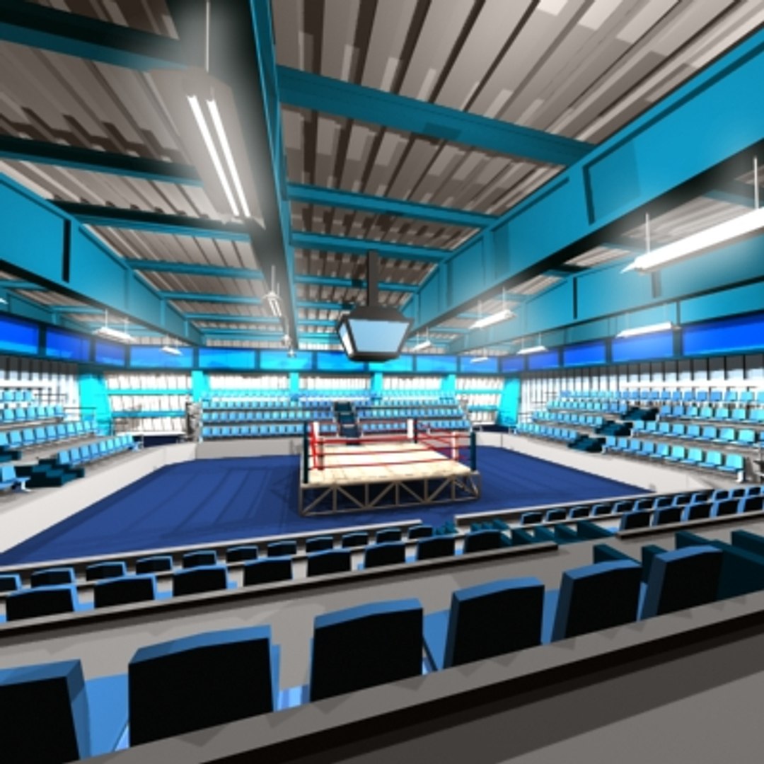 boxing arena 3d model