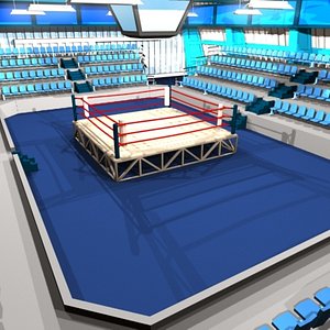 boxing arena 3d model