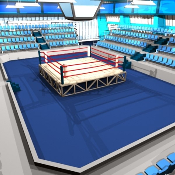 boxing arena 3d model