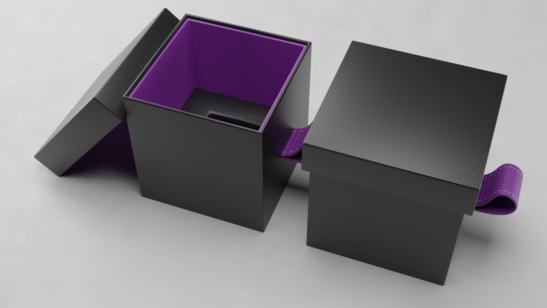 3D model Gift Boxes Model with Cardboard Material Blender1 - TurboSquid ...