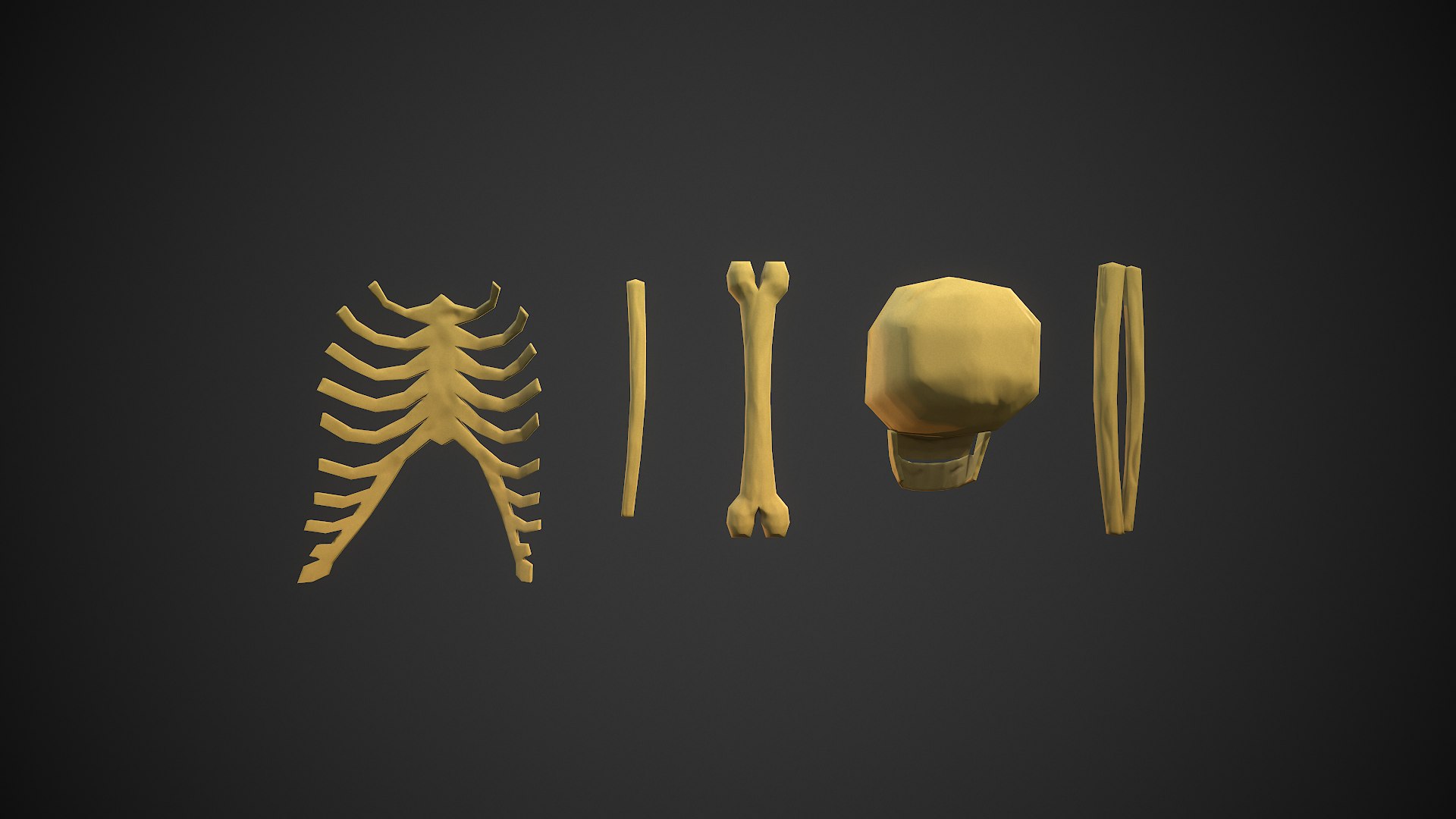 3D Stylized Bones - TurboSquid 1877536