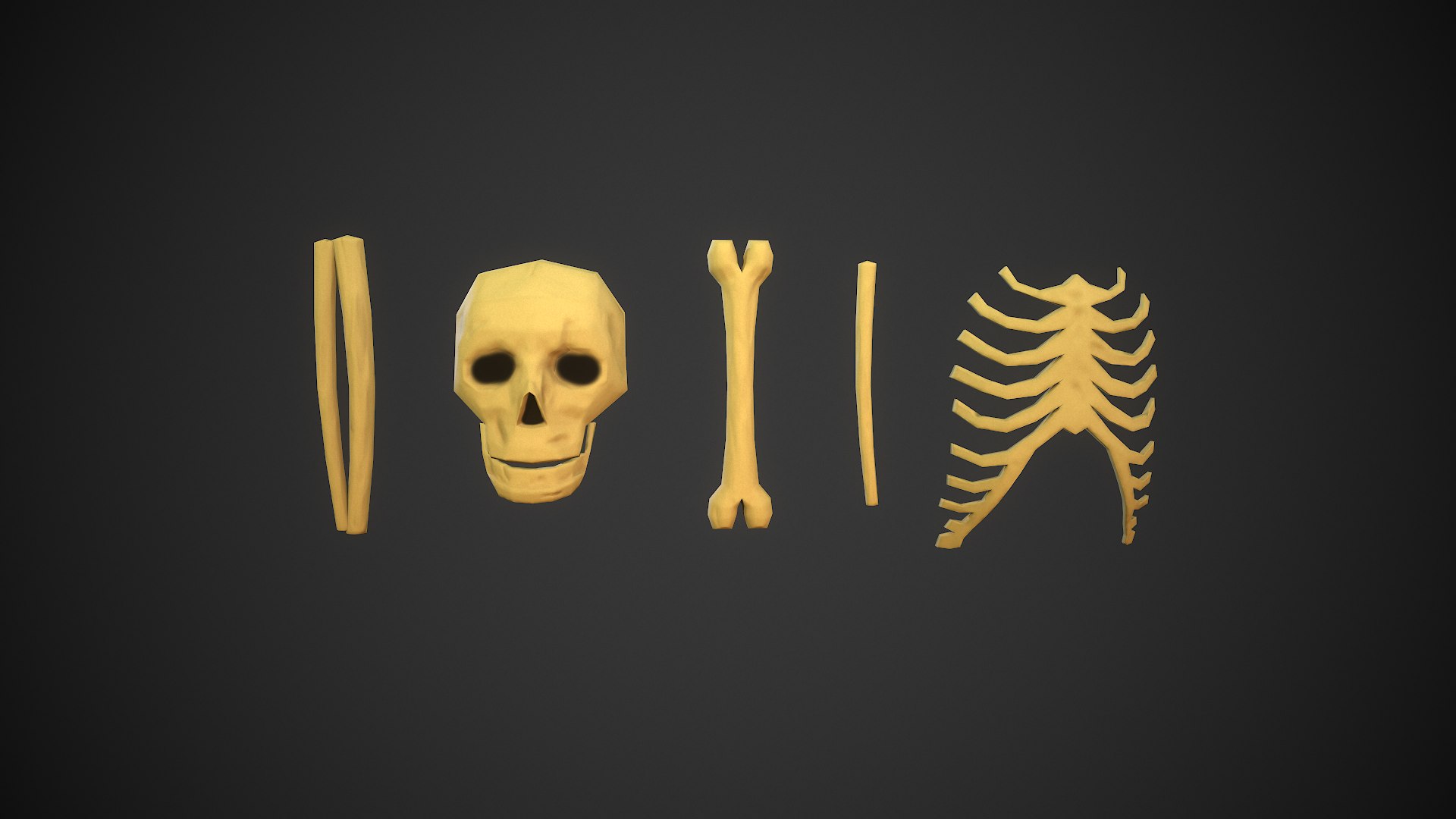 3D Stylized bones - TurboSquid 1877536