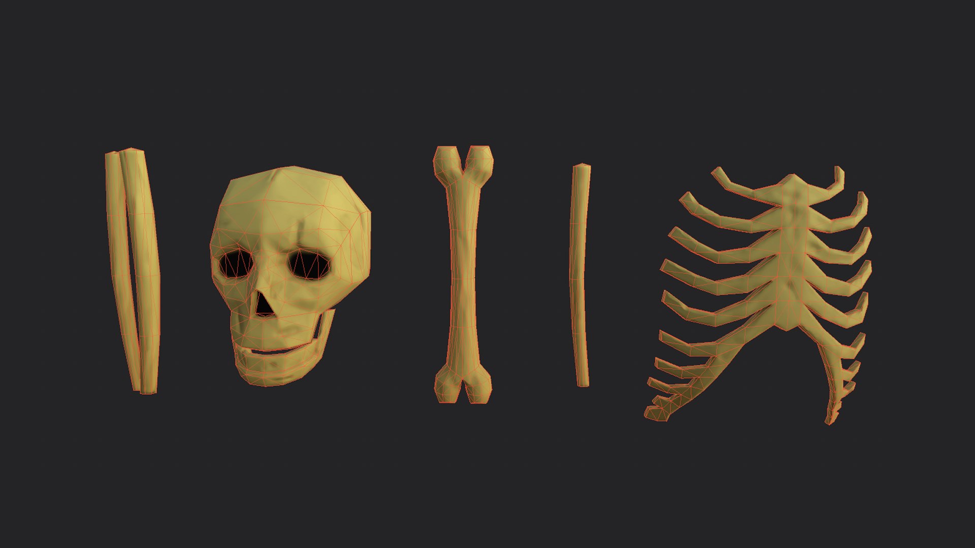 3D Stylized bones - TurboSquid 1877536