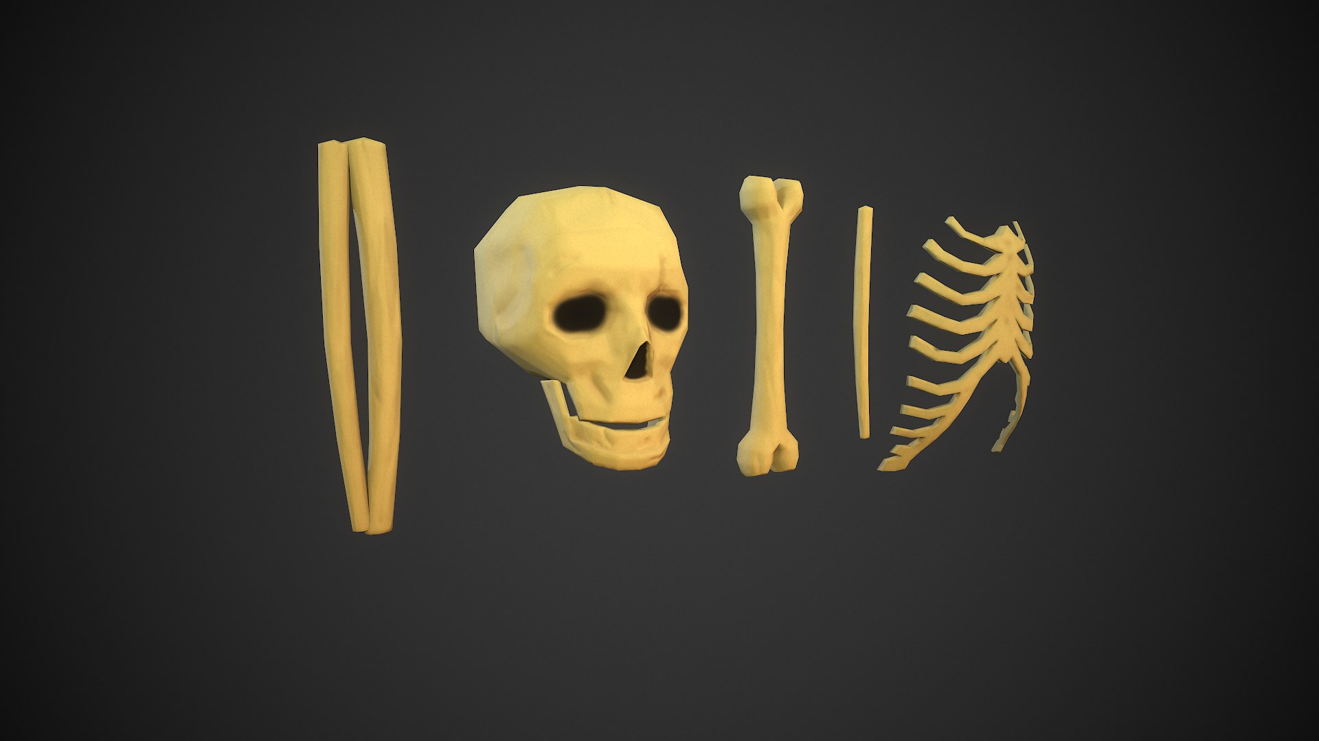 3D Stylized Bones - TurboSquid 1877536