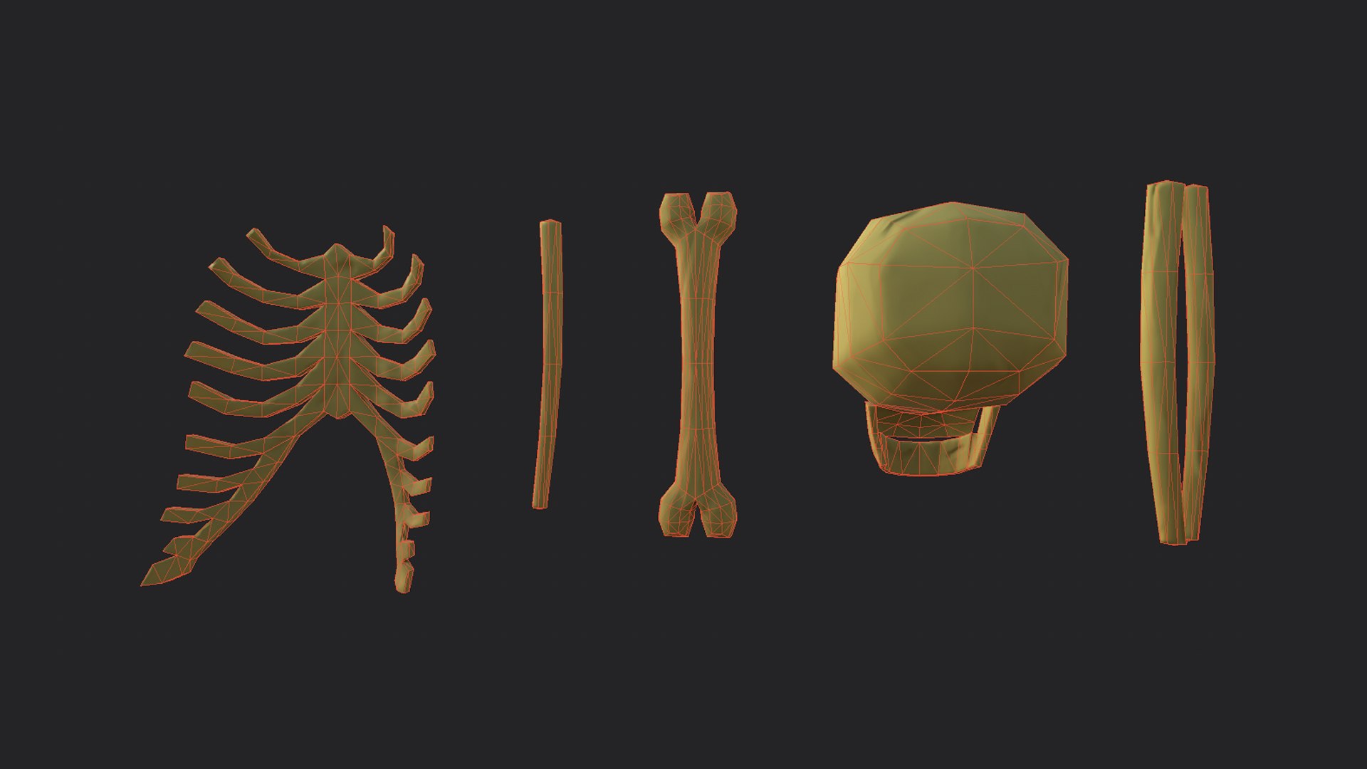 3D Stylized bones - TurboSquid 1877536