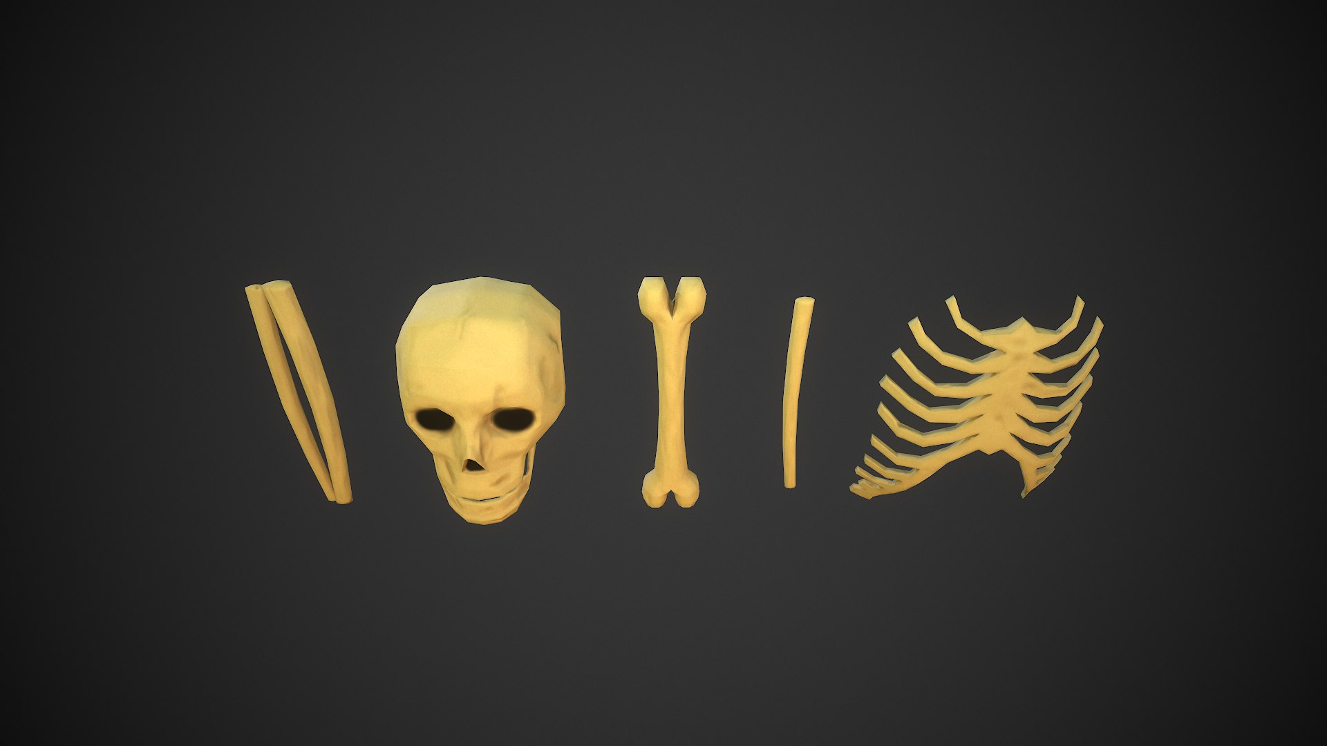 3D Stylized Bones - TurboSquid 1877536