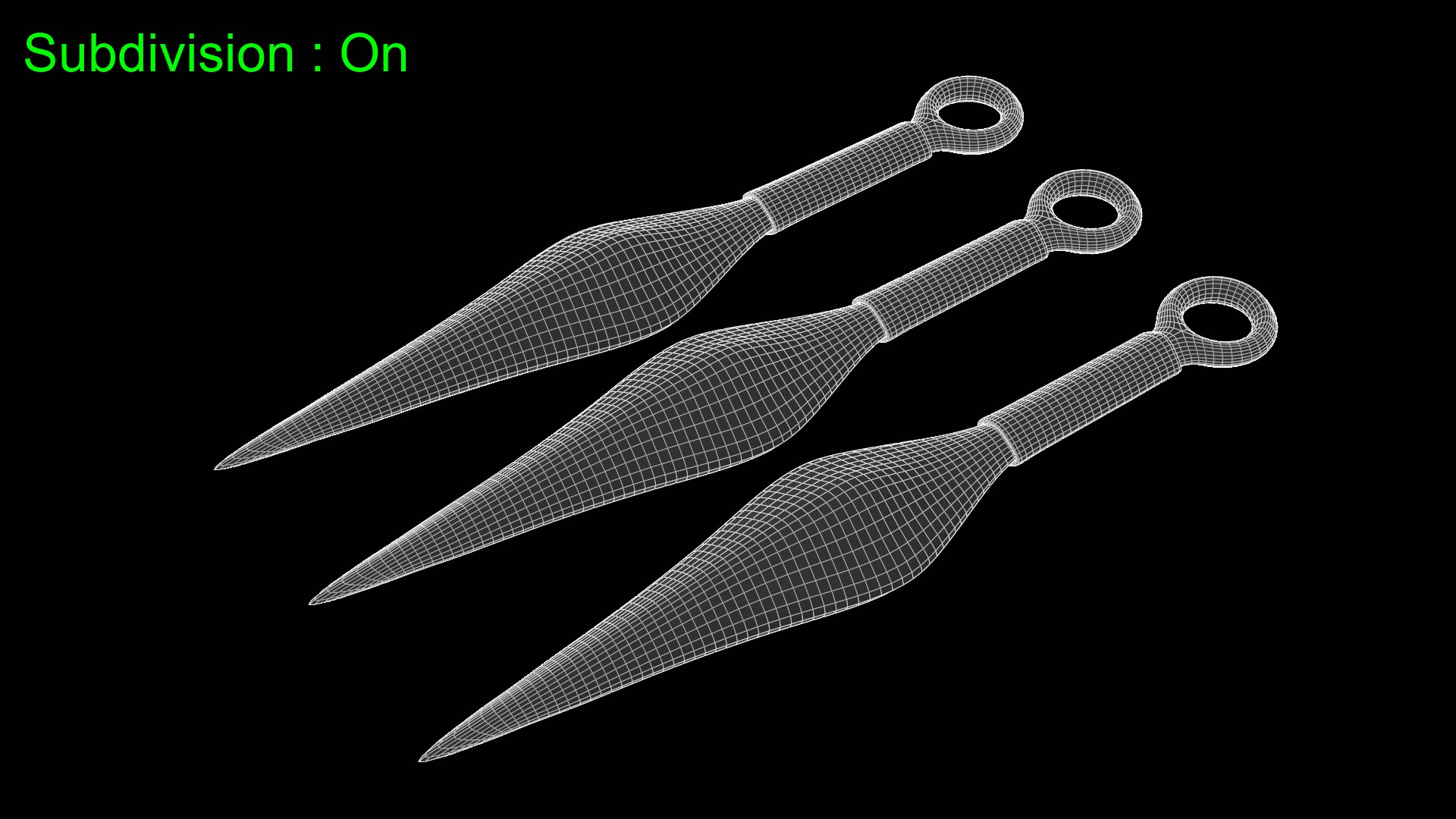 3D Model Kunai Realistic - TurboSquid 1341250