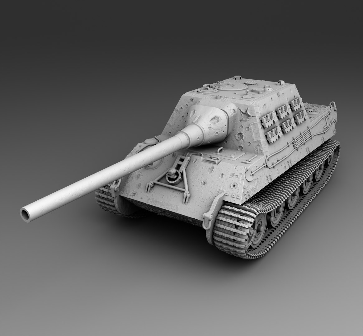 3D German tank Jagdtiger model - TurboSquid 1948009