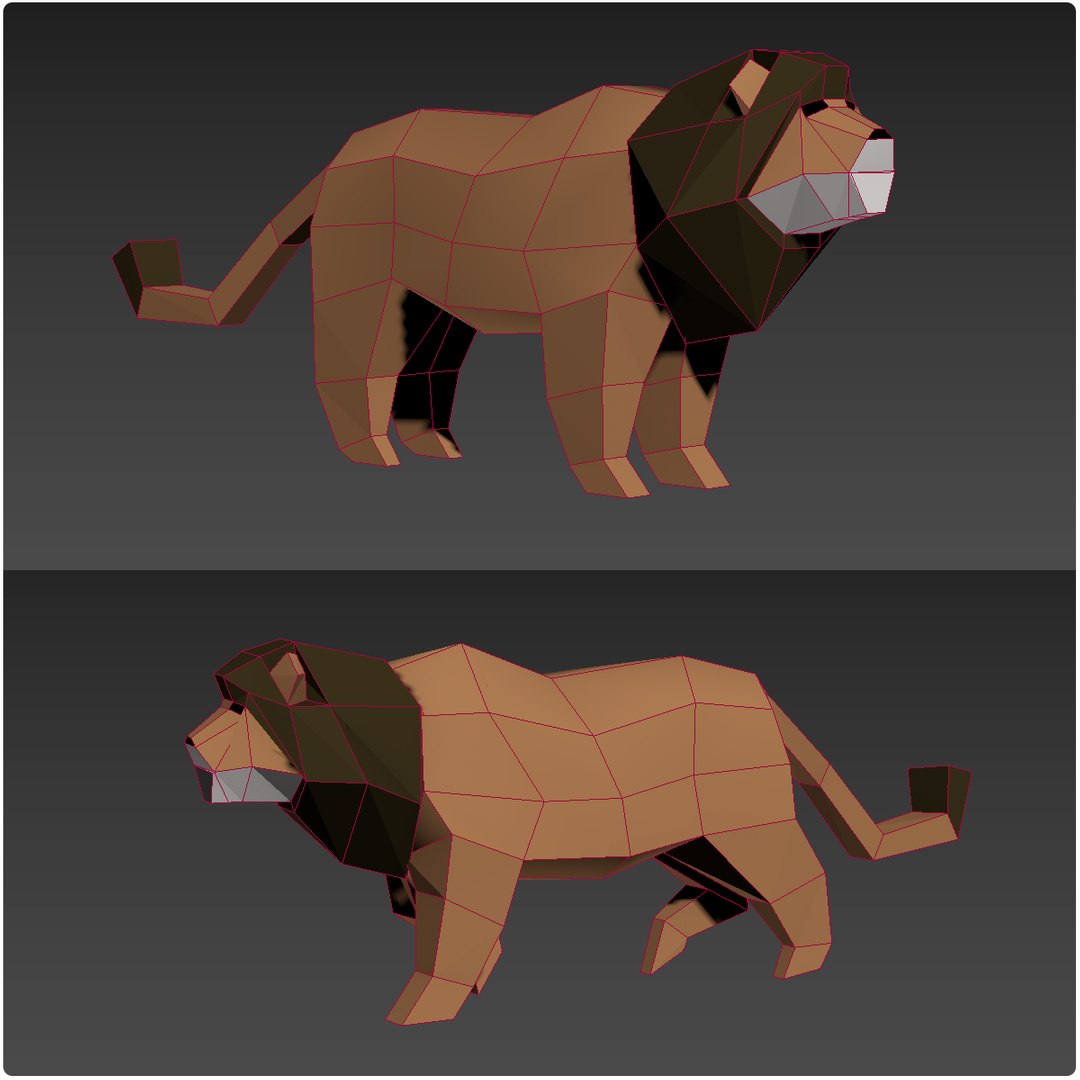 Lion Rigged Animation 3D Model - TurboSquid 1561422