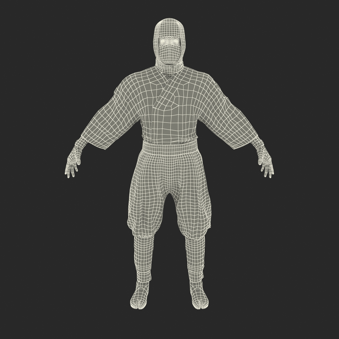 3D Ninja Rigged Model - TurboSquid 1499438