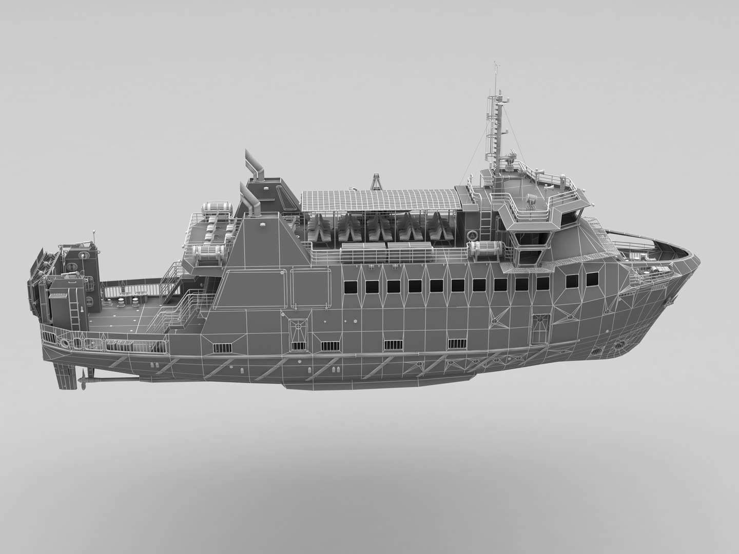 Ro-Pax Ferry RWB 3D Model - TurboSquid 2071414