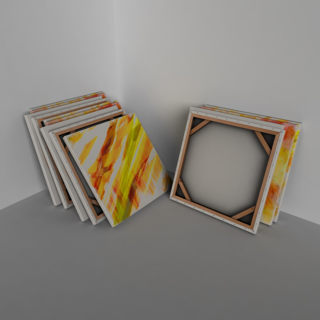 3d Model Framed Canvas Paintings