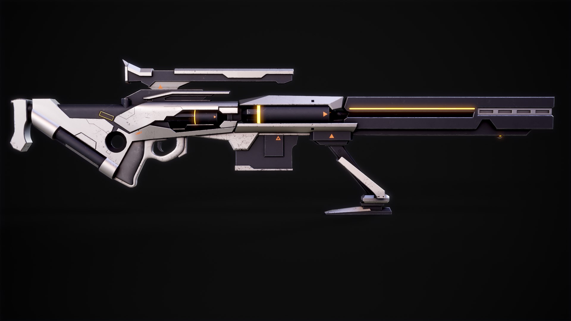 Sci-Fi Rifle Weapon 1 3D Model - TurboSquid 1908302