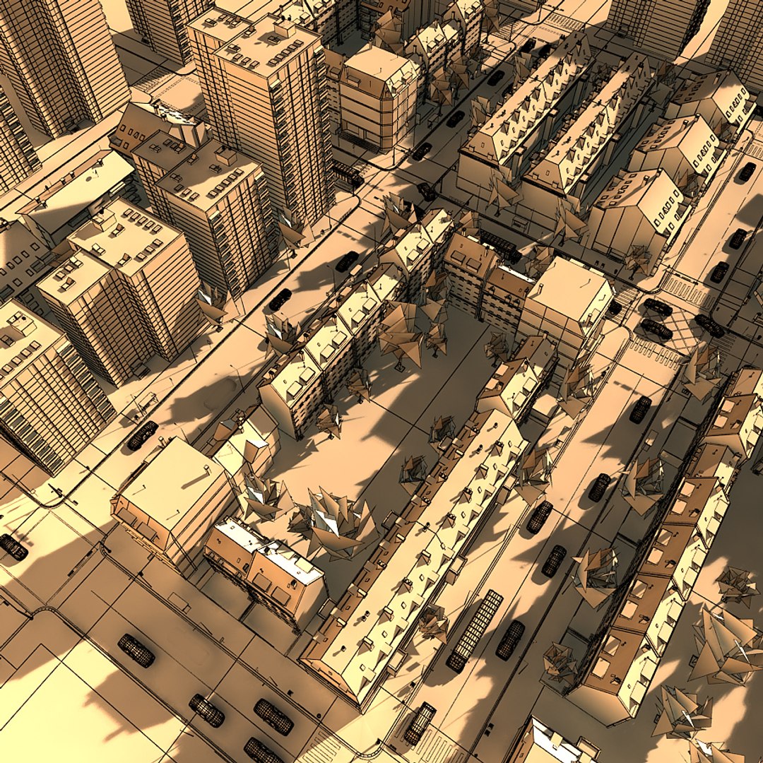 city building bronx style 3d model