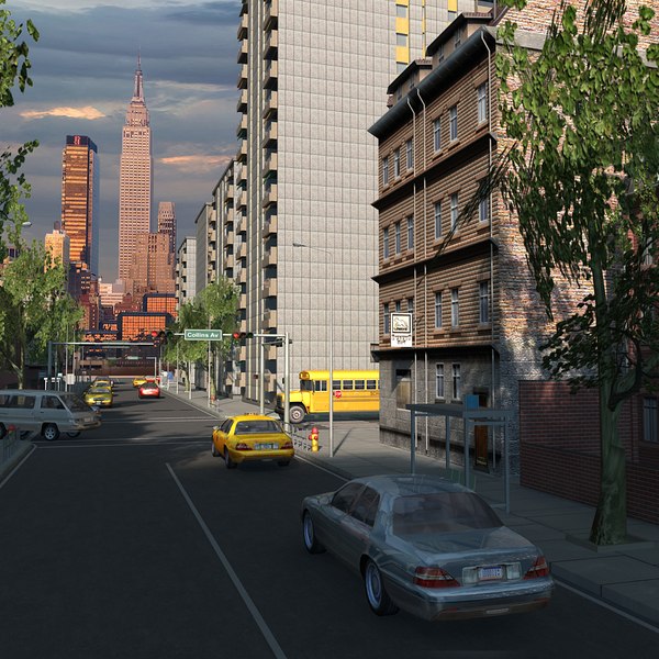 city building bronx style 3d model