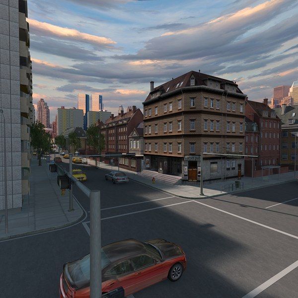 city building bronx style 3d model