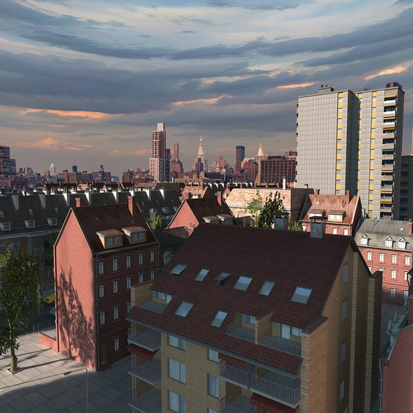 city building bronx style 3d model