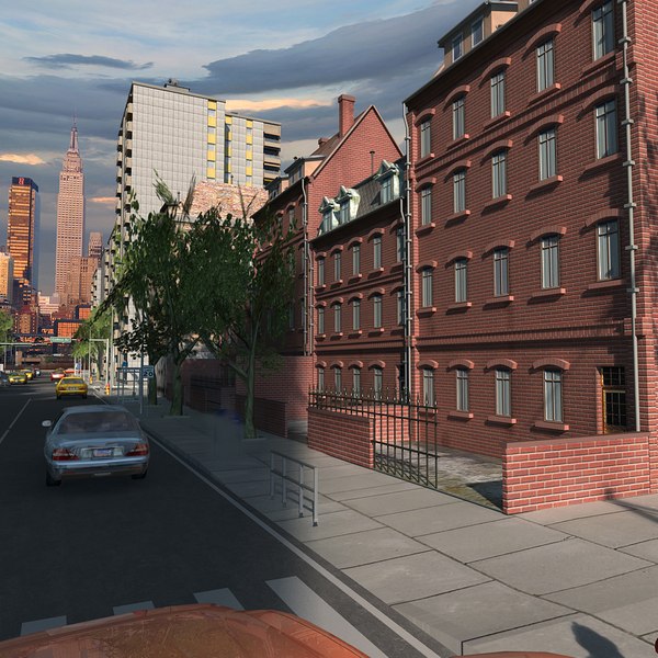 city building bronx style 3d model