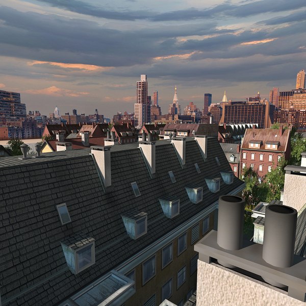 city building bronx style 3d model