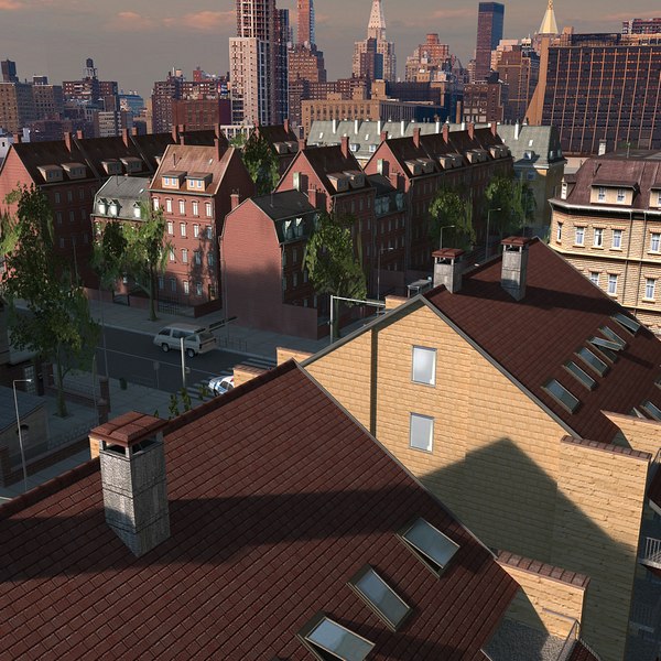 city building bronx style 3d model