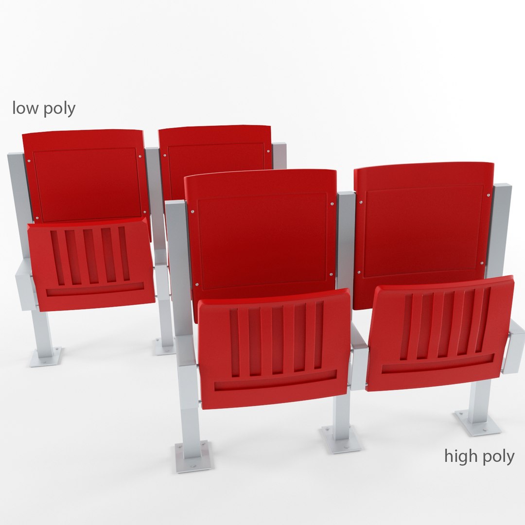 Stadium Seat 3d Model