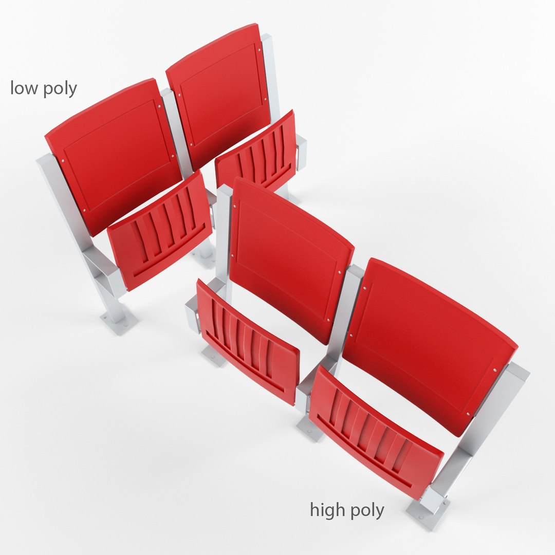 Stadium Seat 3d Model