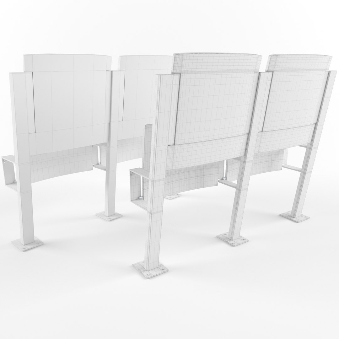 Stadium Seat 3d Model