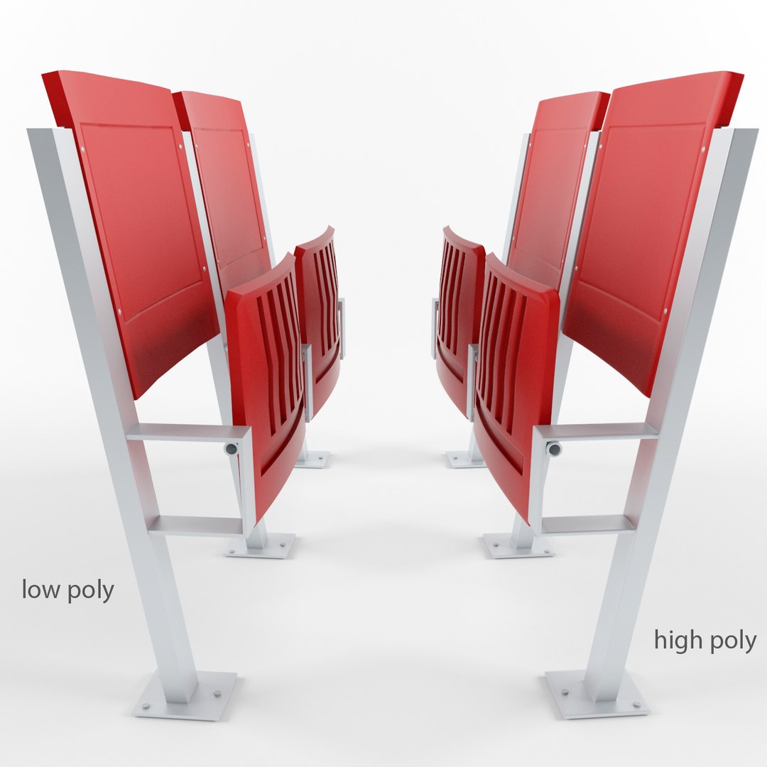 Stadium Seat 3d Model