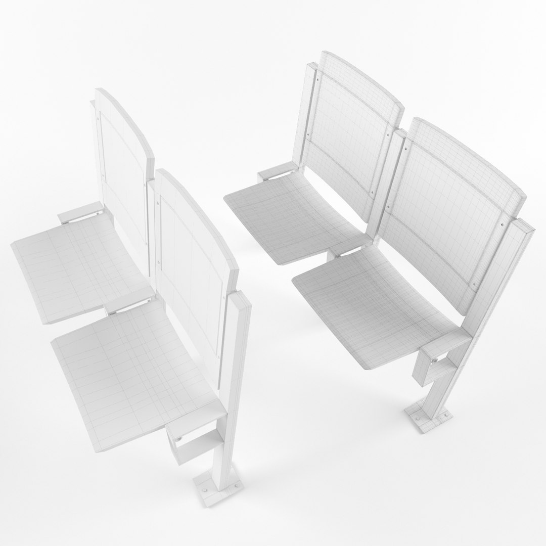 Stadium Seat 3d Model
