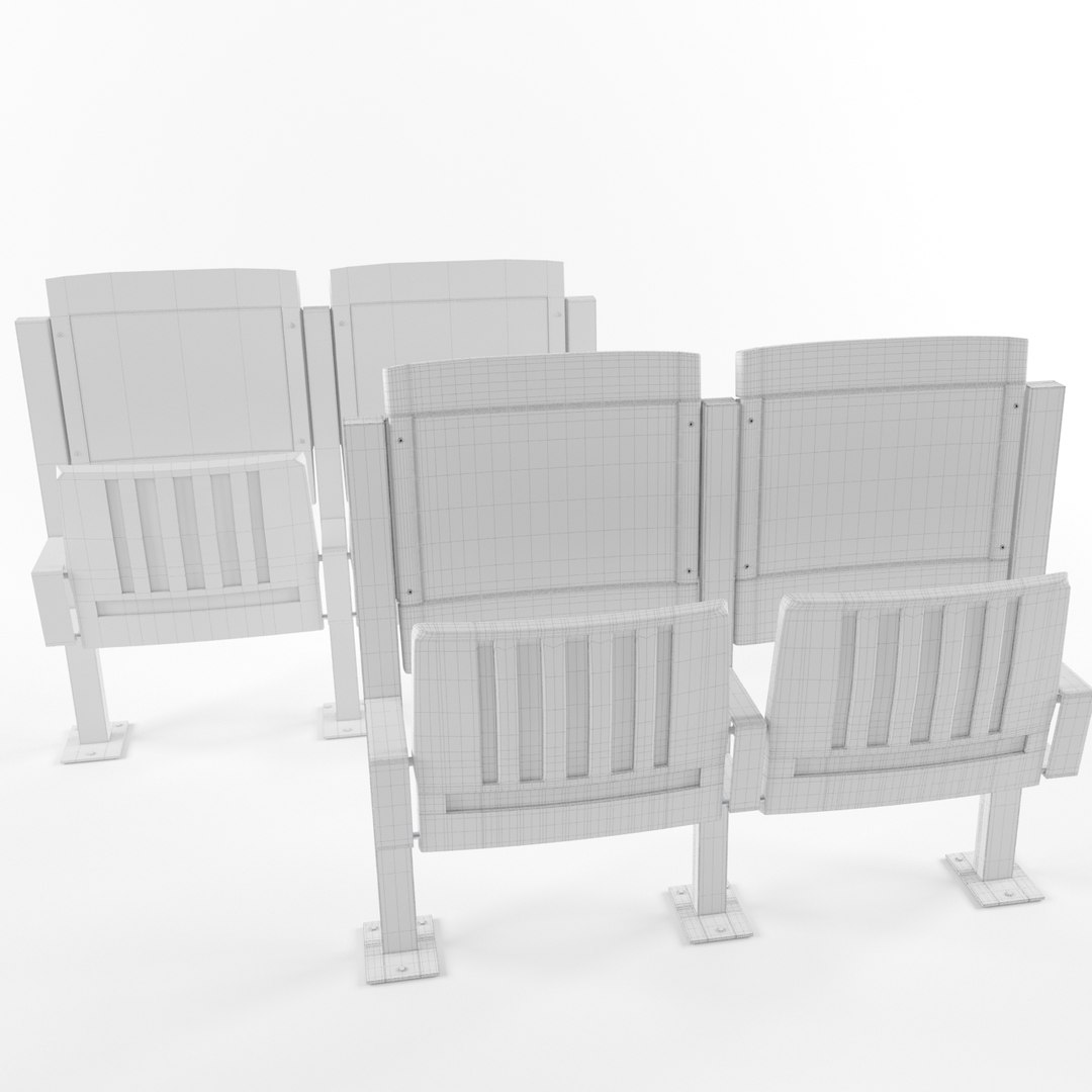Stadium Seat 3d Model