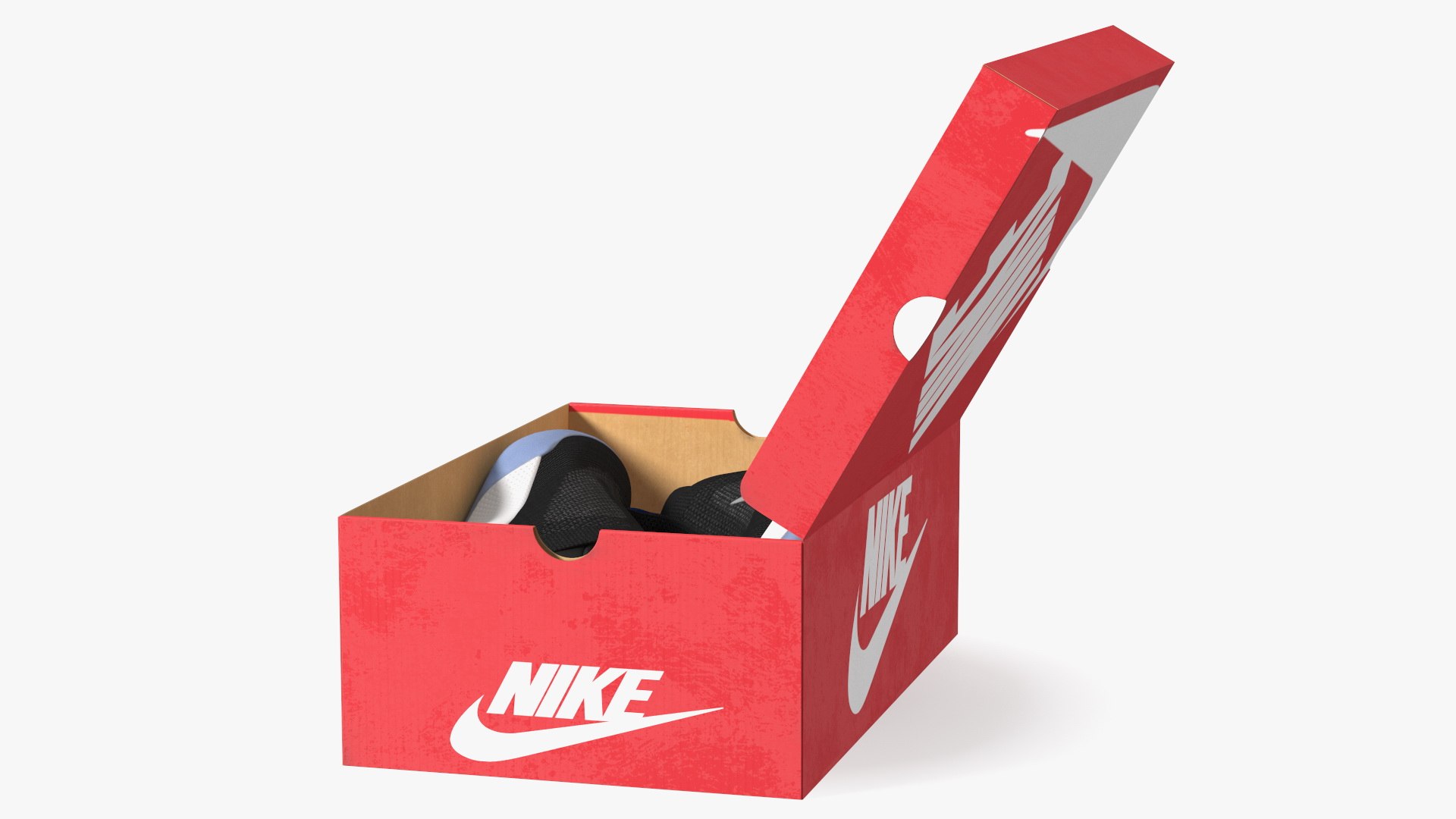 3D Shoe Box with Nike Sneakers - TurboSquid 2011360