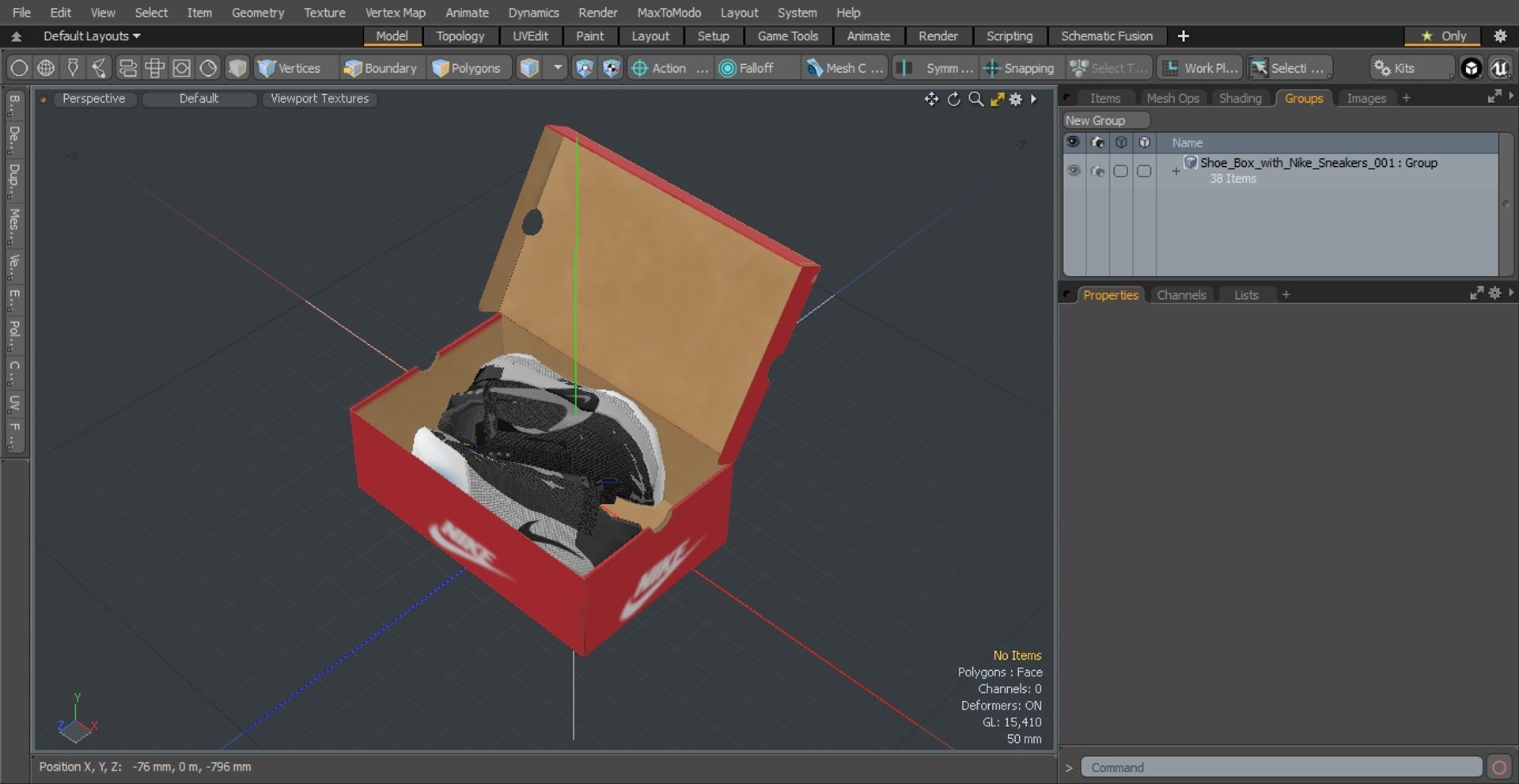 3D Shoe Box With Nike Sneakers - TurboSquid 2011360