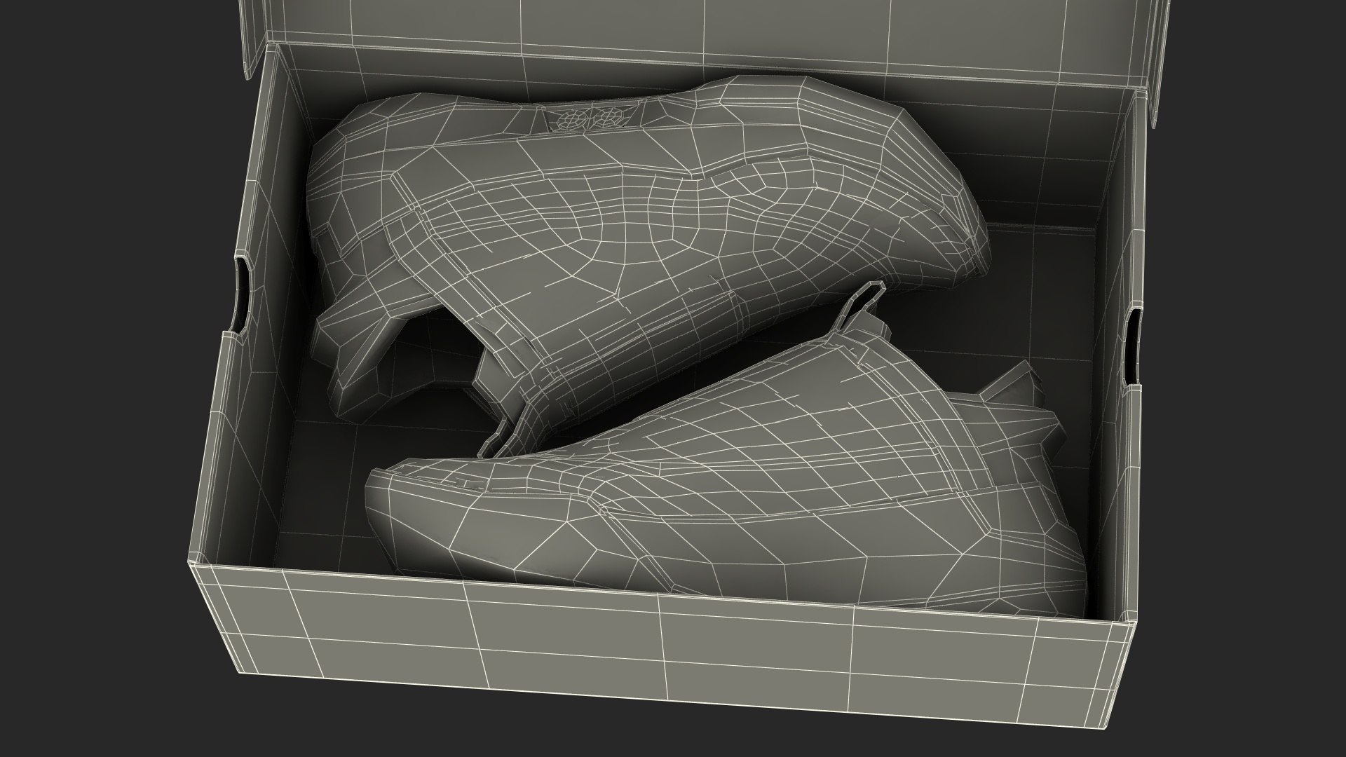 3D Shoe Box With Nike Sneakers - TurboSquid 2011360