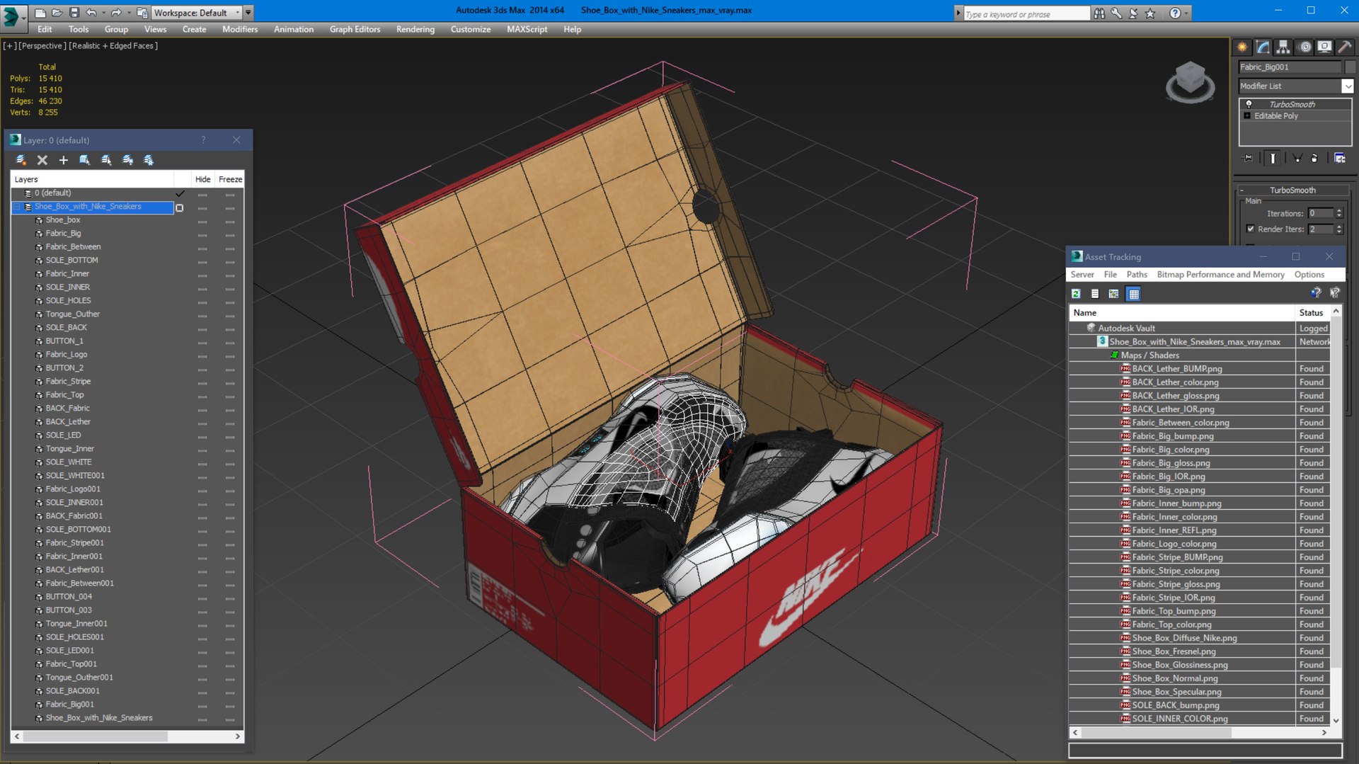 3D Shoe Box With Nike Sneakers - TurboSquid 2011360