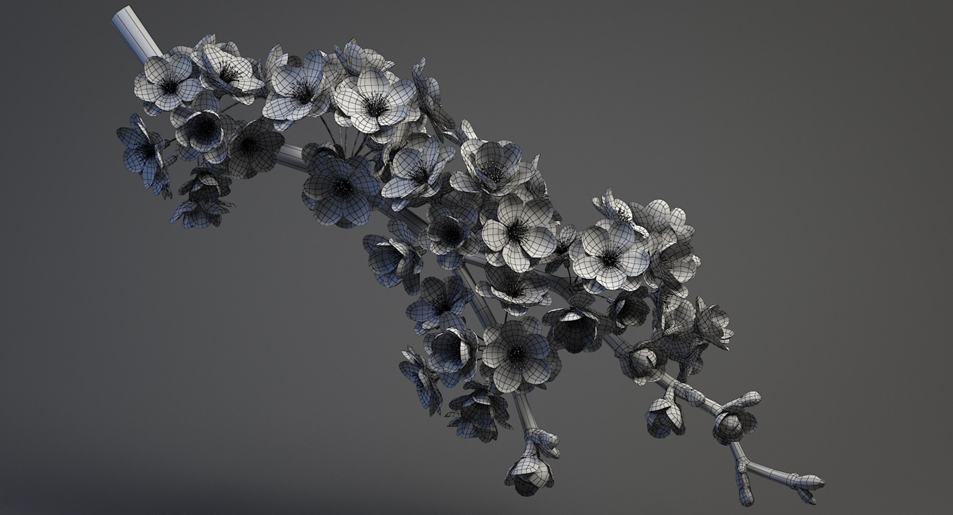 3D Realistic Sakura Branch Model - TurboSquid 1257128