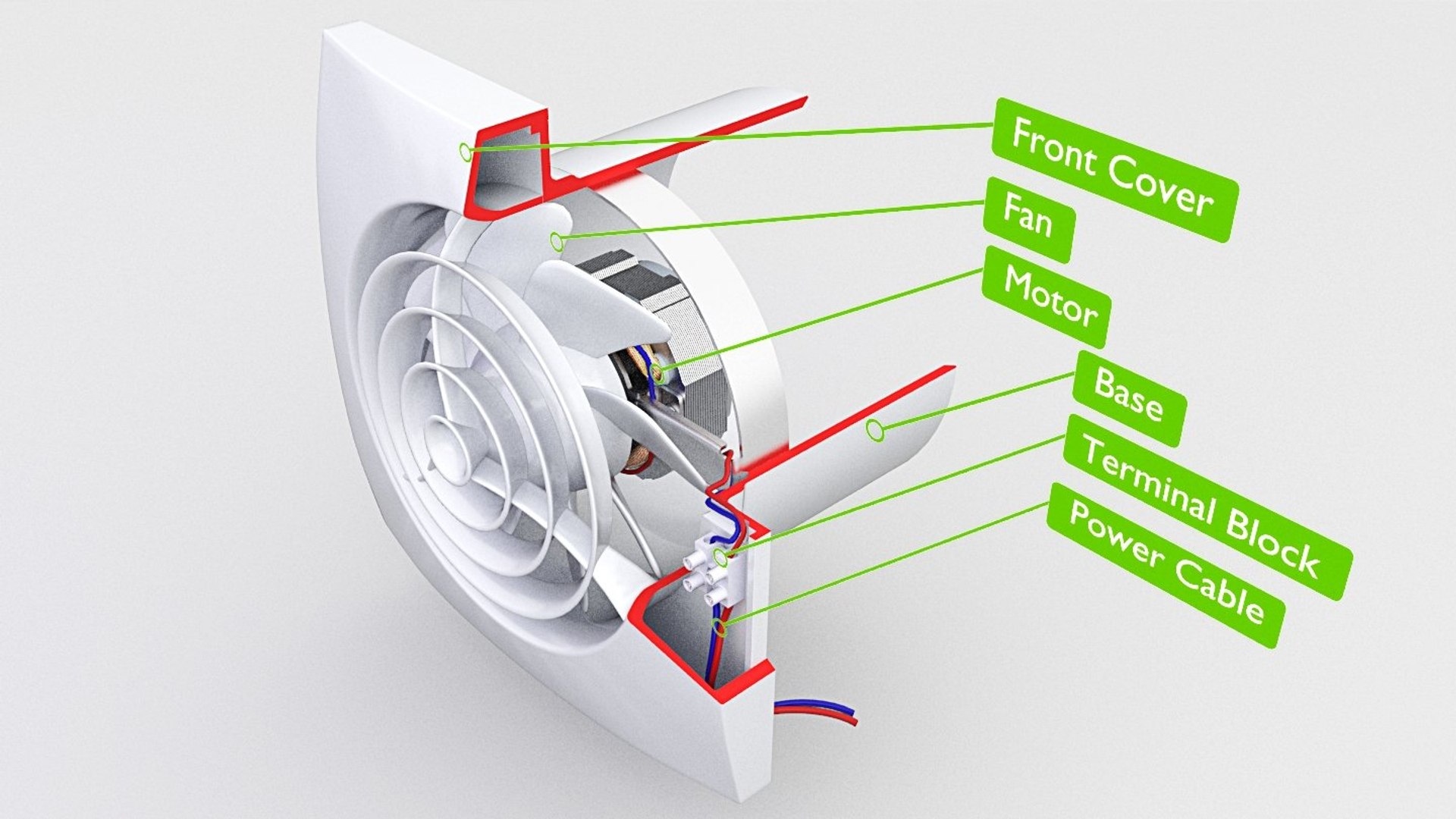3D Fan Bathroom Extractor - TurboSquid 1529326