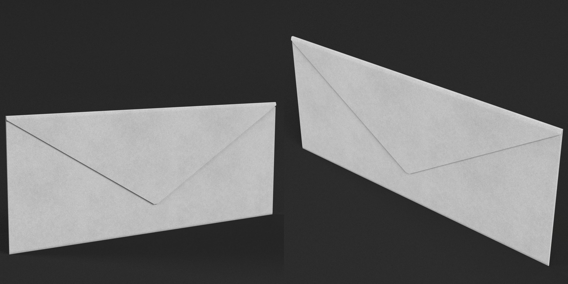 Rectangular envelope closed 3D model - TurboSquid 1370296