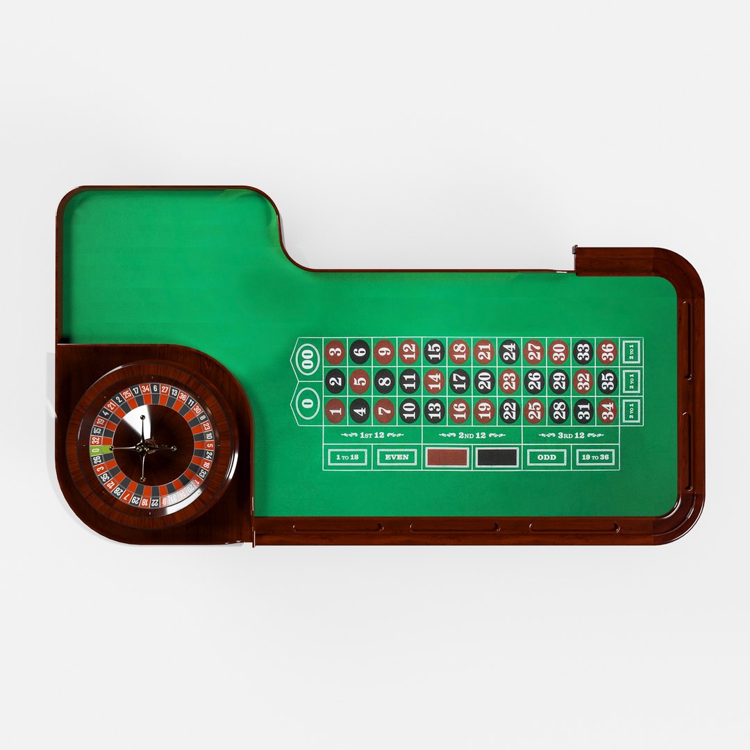 Roulette Table Model - TurboSquid 1613902