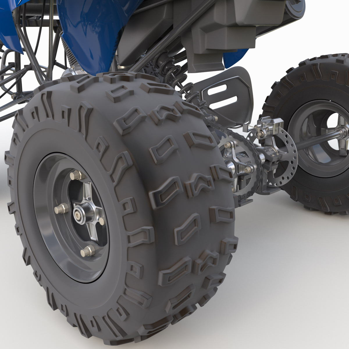 3d model sport atv yamaha raptor