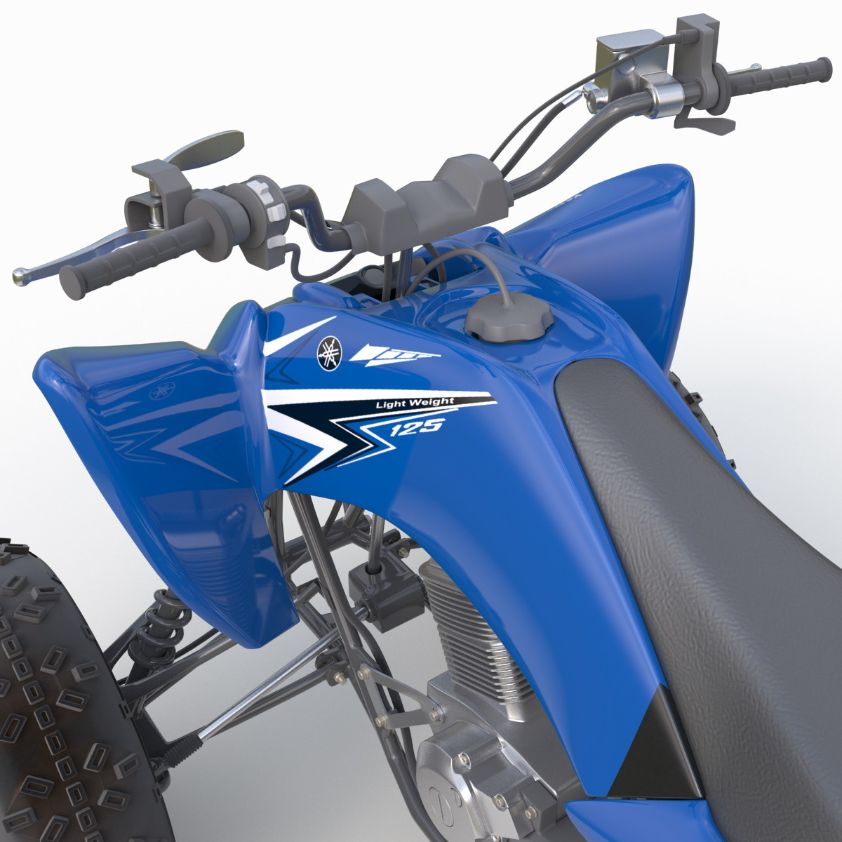 3d model sport atv yamaha raptor