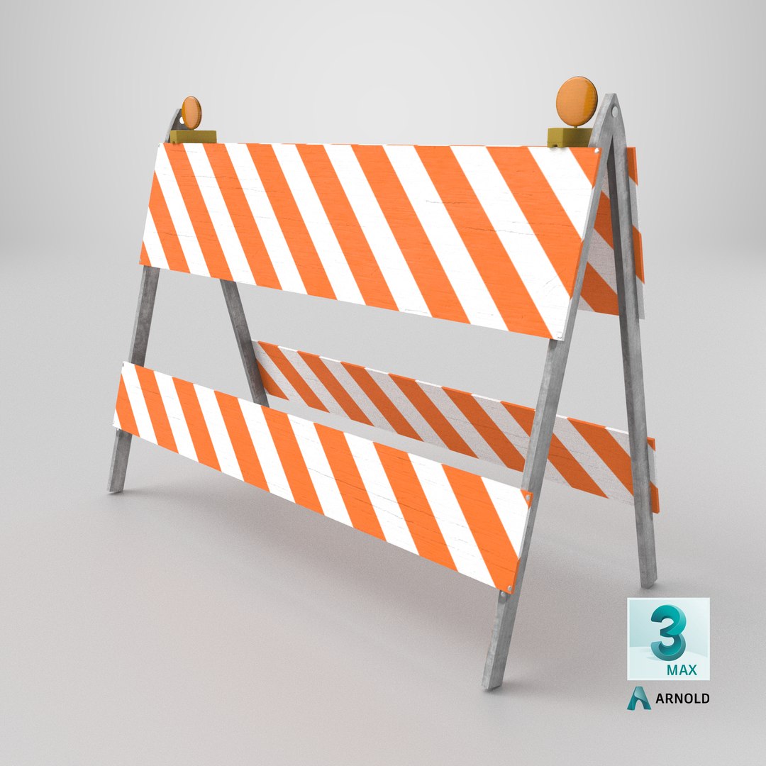 Road Barrier 02 3D Model - TurboSquid 2506818
