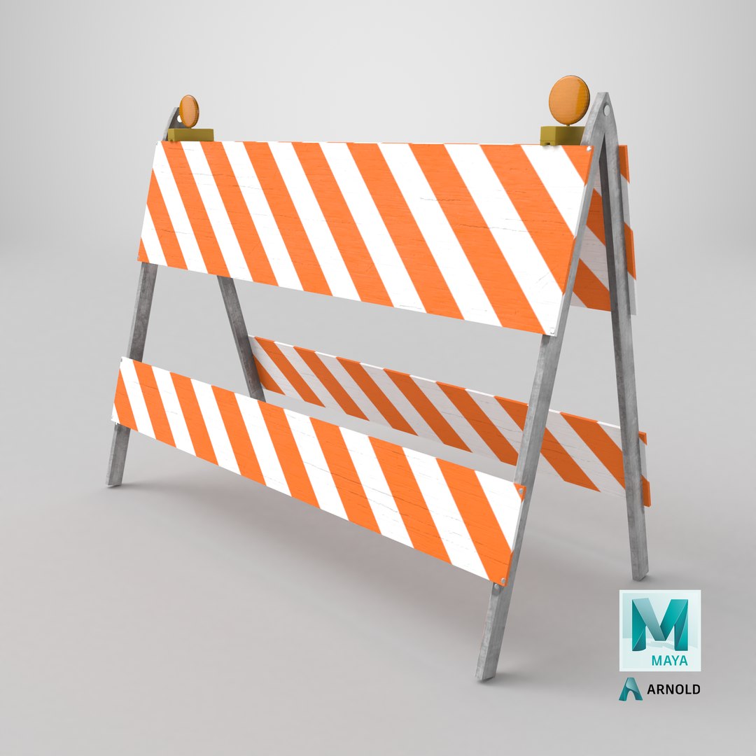 Road Barrier 02 3D Model - TurboSquid 2506818